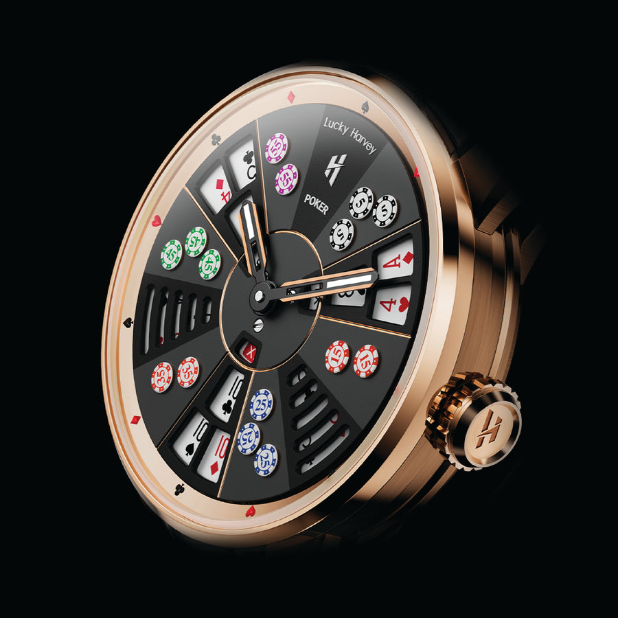 Lucky Harvey | Three Card Poker Automatic Watch | Luxury watch for ...