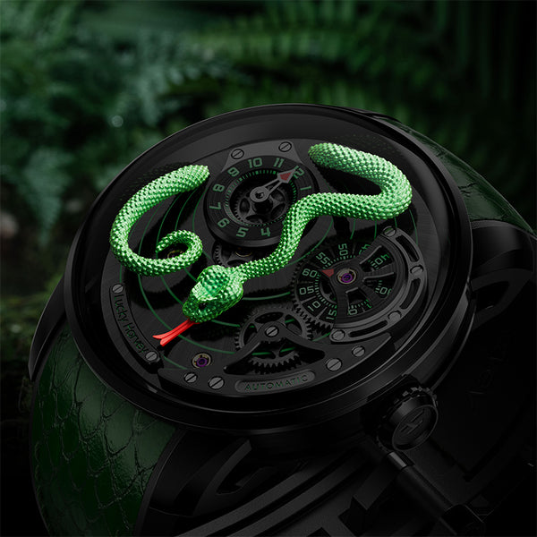 Lucky Harvey | Snake Automatic Watch | Bold fashion statement for ...