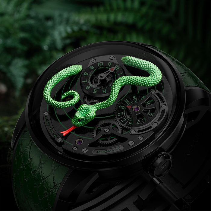 Lucky Harvey | Snake Automatic Watch | Bold fashion statement for ...